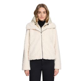 AMBER & JUNE AMBER & JUNE Damen Pl&uuml;schjacke "Damen mit abnehmbarem Westenteil"grau, Gr. 38, Pl&uuml;sch, Obermaterial: 100% Polyester. Futter: 100% Polyester, Jacken