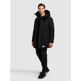 Khujo Herren Kurzmantel "KIRK"schwarz, Gr. M, unifarben, Web, 65% Baumwolle, 35% Polyester, M&auml;ntel