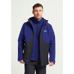 Jack Wolfskin Herren 3-in-1-Funktionsjacke "STONETRAIL 3IN1 JKT M", blau, Gr. XXXL, Obermaterial: 100% Polyester. Futter: 100% Polyester, Jacken,