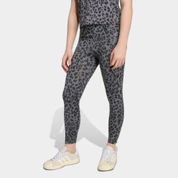 M&auml;dchen Trainingstights "JG AN AOP LEG"grau four, grau six, schwarz, grau six,, Gr. 128, adidas Sportswear, Obermaterial: 80% Polyester, 20%