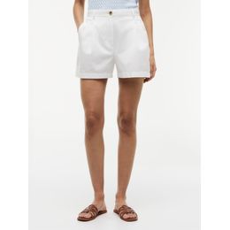 Tommy Hilfiger Damen Shorts "COTTON CHINO FLARE SHORTS"ecru, Gr. 40, unifarben, Web, Obermaterial: 100% Baumwolle. Futter: 100% Baumwolle, Hosen,