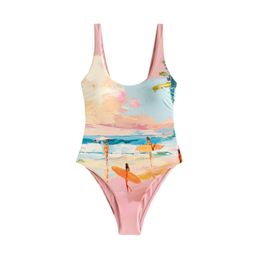 next Badeanzug Damen Gr&ouml;&szlig;e XS creme / hellblau / gelb / altrosa