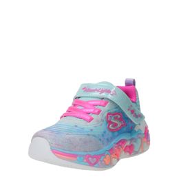 Skechers Sneakers 'ETERNAL HEART LIGHTS' girl size 21 Aqua / Light blue / Orange / Pink