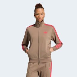 Damen Trainingsjacke "FIREBIRD TRACK LOOSE"khaki six, power pink, Gr. XL, adidas originals, Obermaterial: 100% Polyester, Jacken, mit
