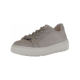 Gabor Damen Sneaker "Gabor Sneaker Leder", Gr. 39, grau, Leder, Schuhe