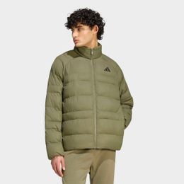 Herren Outdoorjacke "ESSENTIALS, VERSTAUBAR"olive strata, Gr. XL, adidas Sportswear, Obermaterial: 100% Polyester, Jacken