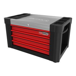 KS Tools PERFORMANCEplus P10TC SCHWARZ/ROT Werkstattwagenaufsatz mit 4 Schubladen (873.0004)