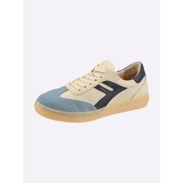 Andrea Conti Damen Sneaker, Natur, Gr. 40, Sneakers & Schn&uuml;rer, Material: Rindsleder
