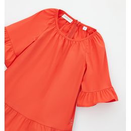 sarabanda M&auml;dchen Sommerkleid "BABY GIRL SUMMER DRESS"coral, Gr. 98, 69% Baumwolle, 27% Polyamid, 4% Elasthan, Kleider