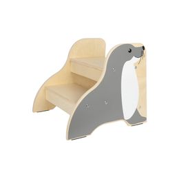 Small Foot Tritthocker Seehund &raquo;Wildlife&laquo; - braun