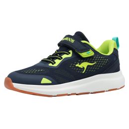 Kangaroos M&auml;dchen Sneaker "KB-PAWSA EV", Gr. 30dk navy, lime, Mesh, Synthetik, Schuhe, Nicht abf&auml;rbende Sohle