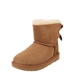 UGG Snow Boots 'Bailey Bow II' girl size 22.5 Chestnut brown / Cognac / Light brown