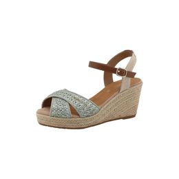 Tom Tailor Sandale Damen Gr&ouml;&szlig;e 39 beige / braun / mint