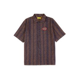 Market Button Up Shirt male size XL Navy / Rusty red