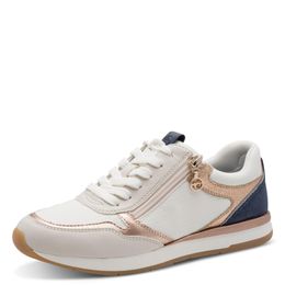 Tamaris Sneaker Damen Gr&ouml;&szlig;e 37 dunkelblau / bronze / wei&szlig; Sommerschuhe
