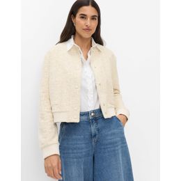 Brax Damen Funktions-Kapuzensweatjacke "Style BERNICE L"hellbeige, Gr. 44, 46% Polyester, 40% Baumwolle, 12% Viskose, 2% Elasthan, Sweatjacken