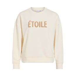Vila Sweatshirt 'VIReflect' Damen Gr&ouml;&szlig;e XL creme / dunkelbeige