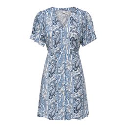 Only Kleid 'ONLEVIDA' Damen Gr&ouml;&szlig;e 36 marine / azur / hellblau / wei&szlig; Sommerkleid