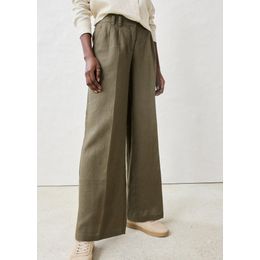 bonprix Leinenhose, gr&uuml;n, Gr.46, elegante Leinenhose mit Bundfalten, aus Leinen