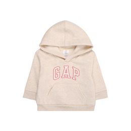 GAP Sweatshirt M&auml;dchen Gr&ouml;&szlig;e 86/92 beigemeliert / hellpink