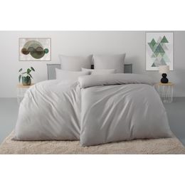 Bettw&auml;sche OTTO HOMEhellgrau, Satin, Obermaterial: 100% Baumwolle, Bettw&auml;sche, "Luisa", 4 Qualit&auml;ten f&uuml;r dein perfektes Schlafgef&uuml;hl (von Komfort bis