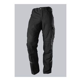 BP&reg; Komfort-Arbeitshose mit Reflex und Kniepolstertaschen, schwarz, Gr. 60, L&auml;nge n (1803-720-32-60-n)