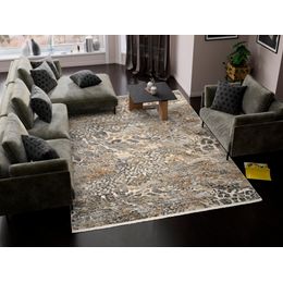 Teppich, B:140cm H:8mm L:200cm, grau, OCI DIE TEPPICHMARKE, Obermaterial: 70% Viskose, 30% Polyacryl, Wohnzimmer, Teppiche, "BESTSELLER FLUID, auch