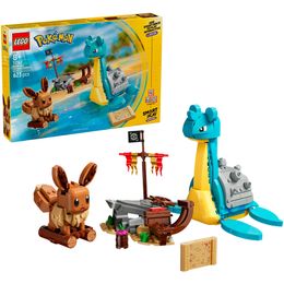 Lego Kinder Konstruktionsspielsteine "SMART Play Evoli und Lapras auf Schatzsuche (72162), Lego Pok&eacute;mon", bunt, Kunststoff, Spielbausteine, Mit
