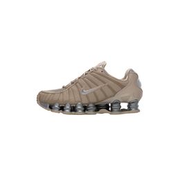Nike Sportswear Sneaker 'Shox' Damen Gr&ouml;&szlig;e 42.5 dunkelbeige / silbergrau Sommerschuhe