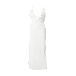Bardot Kleid 'OLEA' Damen Gr&ouml;&szlig;e 42 silber / wei&szlig; Sommerkleid