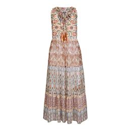 heine Kleid Damen Gr&ouml;&szlig;e 50 hellblau / mint / pfirsich Sommerkleid
