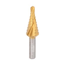 KS Tools HSS-TiN Stufenbohrer extra kurz,&Oslash; 4-12mm, 9 Stufen (330.2374)
