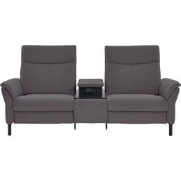 Home Affaire 2-Sitzer &raquo;Sisto, inklusive 2x Relaxfunktion motorisch mit Herz-Waage-Beschlag&laquo; Zwischenelement mit Tisch, Steckdose & USB-Ladestation 
