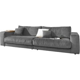 3C Candy Big-Sofa &raquo;Enisa II&laquo; incl. 1 Flatterkissen, Wahlweise mit Flecken-Schutz-Bezug Easy care grau 100% Polyester B/H/T: 290cm x 86cm x 127cm, Easy
