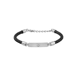 Police Herren Armband &raquo;Interwove&laquo; 22cm, Edelstahl Leder