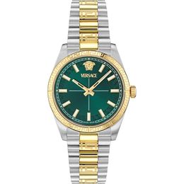 Versace Damen Quarzuhr &raquo;MILLENYIUM LADY&laquo; Armbanduhr, Damenuhr, Swiss Made, Edelstahlarmband, analog gold Einheitsgr&ouml;&szlig;e