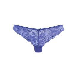 Lascana Damen Lascana String aus sch&ouml;ner Vollspitze und Schleife 36/38
