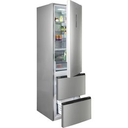 Bauknecht K&uuml;hl-/Gefrierkombination KGDD 200C &raquo;KGDD NF 200C&laquo; 203,5 cm hoch 59,5 cm breit Dynamic Intelligence silber Dynamic Intelligence stellt die 