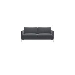 FLEXLUX 2,5-Sitzer &raquo;Fiore, super bequem durch hochwertigen Sitzaufbau mit Kaltschaum&laquo; schmale Armlehnen, F&uuml;&szlig;e Alu+schwarz grau 100% Polyester B/H/T: 