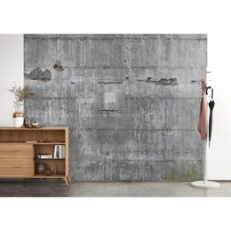 rasch Fototapete &raquo;Factory III&laquo; gemustert glatt grau B/L: 3,72m x 3m, Rollen: 1