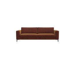 FLEXLUX 3-Sitzer &raquo;Fiore, super Sitzkomfort durch Kaltschaum im Sitz&laquo; breite Armlehnen, F&uuml;&szlig;e Alu+schwarz braun 100% Polyester B/H/T: 229cm x 85cm x 