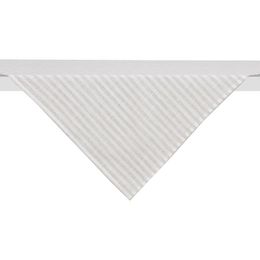 OTTO home Tischdecke &raquo;Marric&laquo; halbtransparente Tischdecke, Leinenoptik mit Streifen beige Polyester B/L: 135cm x 200cm, 1 Stk.