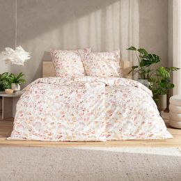Estella Bettw&auml;sche &raquo;Beatriz&laquo; 2 Gefertigt aus 100% Baumwolle. wei&szlig; Satin (Bio-Baumwolle), Obermaterial: 100% Baumwolle B/L: 135cm x 200cm, 1 Stk., 1 Stk., 