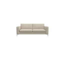 FLEXLUX 2,5-Sitzer &raquo;Fiore, super Sitzkomfort durch Kaltschaum im Sitz,&laquo; breite Armlehnen, F&uuml;&szlig;e Alu wei&szlig; 100% Polyester B/H/T: 196cm x 85cm x 92cm, 