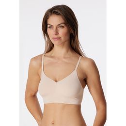 Schiesser Damen Bustier &raquo;"Invisible Soft"&laquo; mit herausnehmbaren Pads beige 42, N-Gr