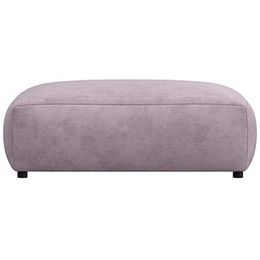 FLEXLUX Pouf &raquo;Lucera&laquo; modern & anschmiegsam, Kaltschaum, Stahl-Wellenunterfederung lila Kunststoff B/H/T: 104cm x 41cm x 82cm, Struktur