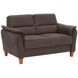 Home Affaire 2-Sitzer &raquo;Palmera, B: 149 cm&laquo; mit Federkern braun 100% Polyester;Struktur (100% Polyester);Luxus-Microfaser in Lederoptik (100% Polyester