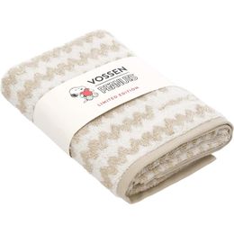 Vossen Handtuch &raquo;CHARLIE BROWN&laquo; trendiger Jacquard im Zick-Zack Design beige Jacquard, Baumwolle B/L: 50cmx100cm, 1 Stk., Jacquard
