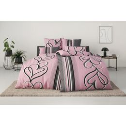 OTTO home Bettw&auml;sche &raquo;Area in Gr. 135x200 oder 155x220 cm&laquo; 2 Bettw&auml;sche in verschiedenen Qualit&auml;ten rosa Linon, Obermaterial: 100% Baumwolle B/L: 