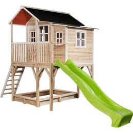 EXIT Spielturm &raquo;Loft 750&laquo; BxTxH: 190x443x269 cm beige Holz Einheitsgr&ouml;&szlig;e